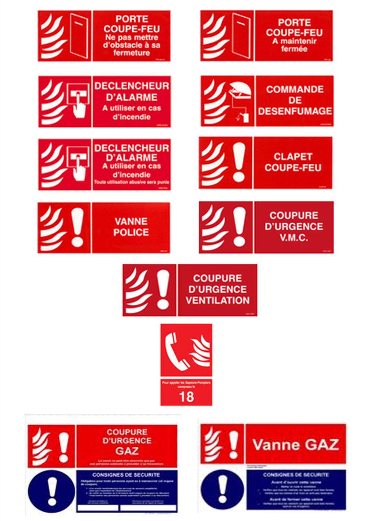 1 - Panneau DECLENCHEUR MANUEL D'ALARME INCENDIE - Bouton d'alarme - DMB